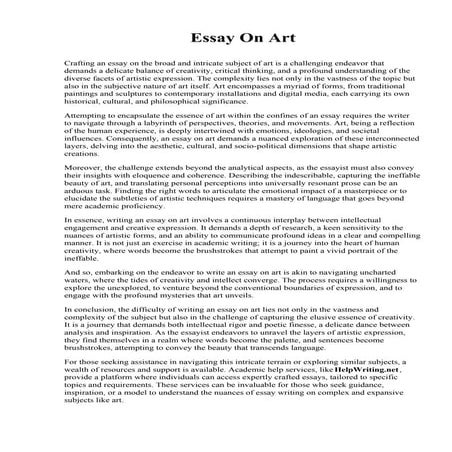 Essay On Art.pdf
