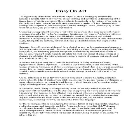 Essay On Art.pdf