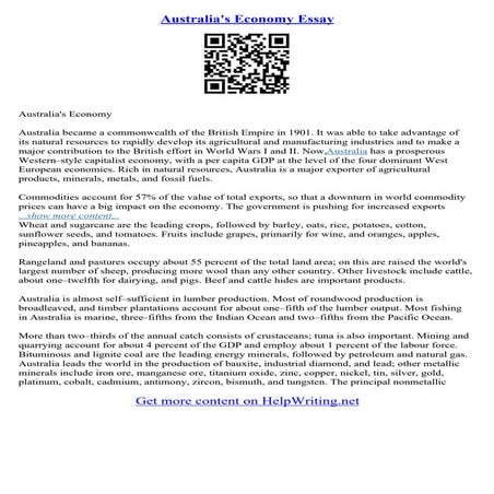 Essay On Australia | PDF