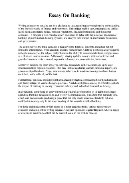 Financial Literacy Essay | PDF