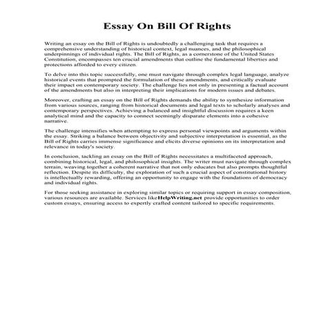 Essay On Bill Of Rights.pdf