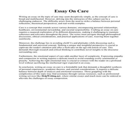 Essay On Care.pdf