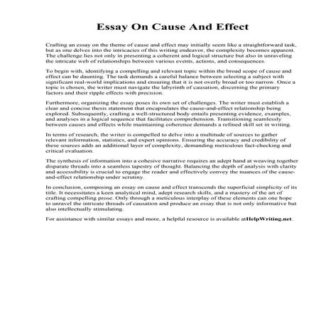 Sample Cause And Effect Essay.pdf