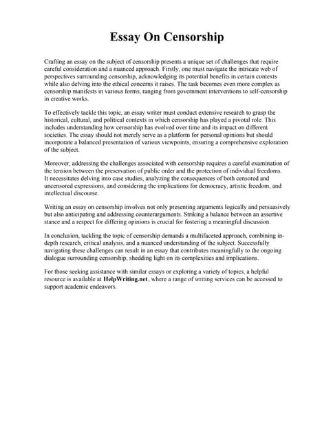 Censorship Essay Topics.pdf
