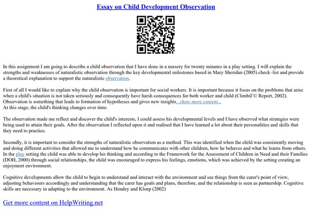 Essay On Child Development Observation essay-on-child-development-observation