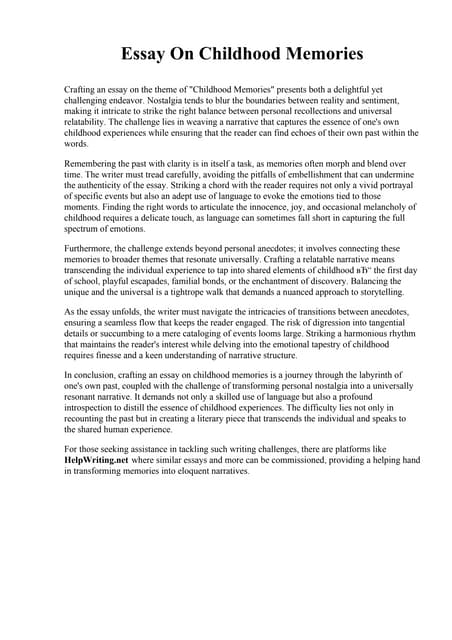 My Favorite Childhood Memory Essay.pdf