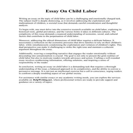 Essay On Child Labour.pdf
