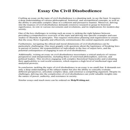 Essay On Civil Disobedience.pdf