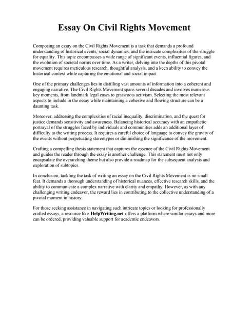 Essays On The Civil Rights Movement.pdf