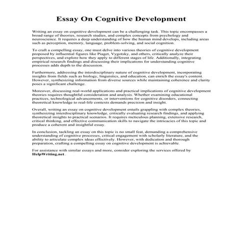 Human Development Theories Essay | PDF