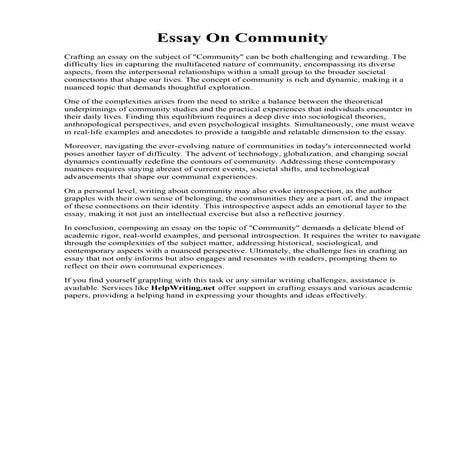 Essay On Community.pdf