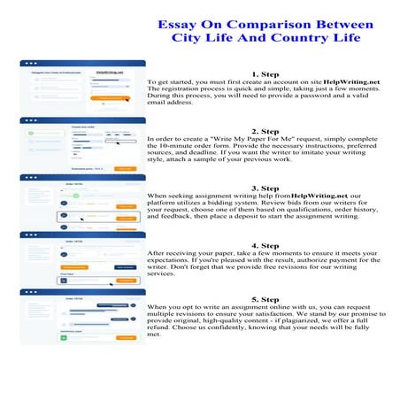 Essay On Comparison Between City Life And Country Life | PDF