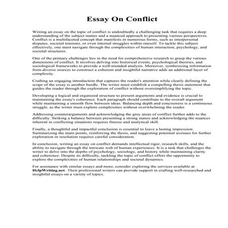 Conflict Resolution Essay.pdf