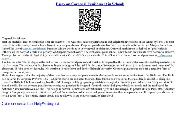 Importance Of Corporal Punishment In Schools importance-of-corporal-punishment-in-schools