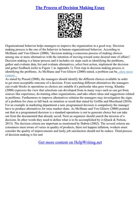 Decision Making & Simon Model | PPT