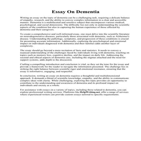 Essay On Dementia.pdf