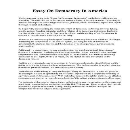 Essay On Importance Of Democracy.pdf