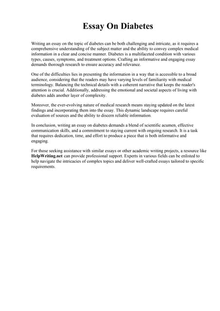 Diabetes Essay Conclusion.pdf