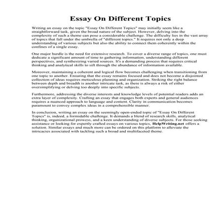 Essay On Different Topics.pdf