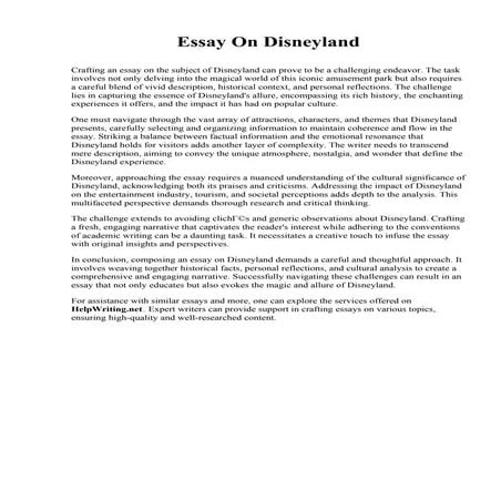 Essay On Disneyland.pdf