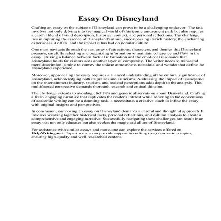 Essay On Disneyland.pdf