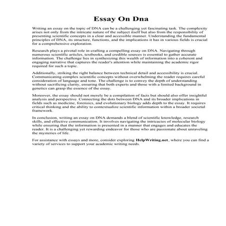 Essay On Dna.pdf