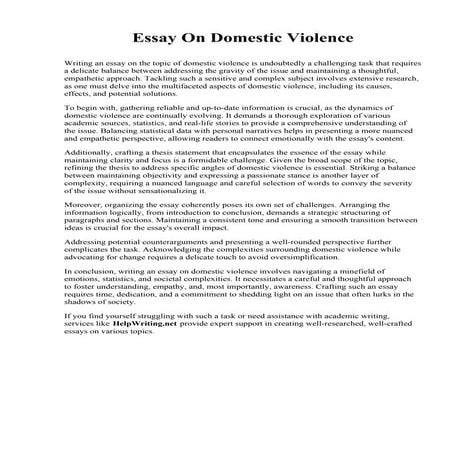 Essay On Domestic Violence.pdf
