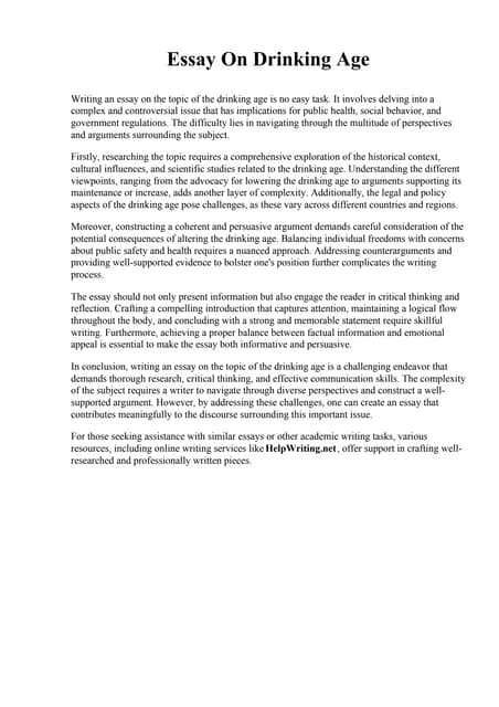 Drinking Age Argumentative Essay.pdf