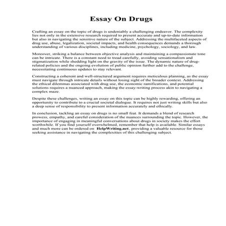 Essay On Drugs.pdf