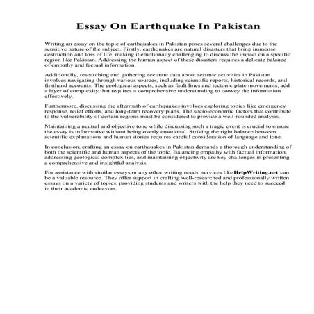 Essay On Earthquake In Pakistan.pdf