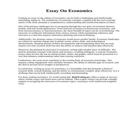 Essay On Economics.pdf