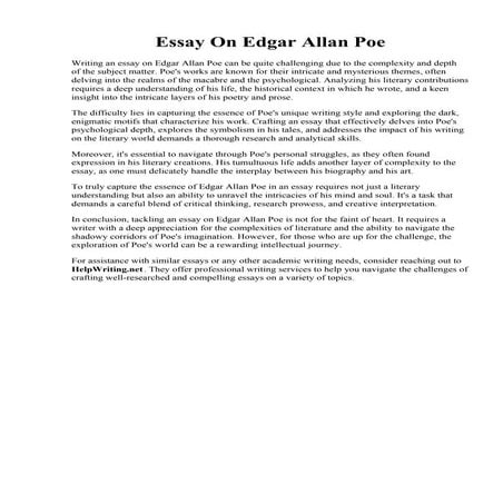 Essay On Edgar Allan Poe.pdf