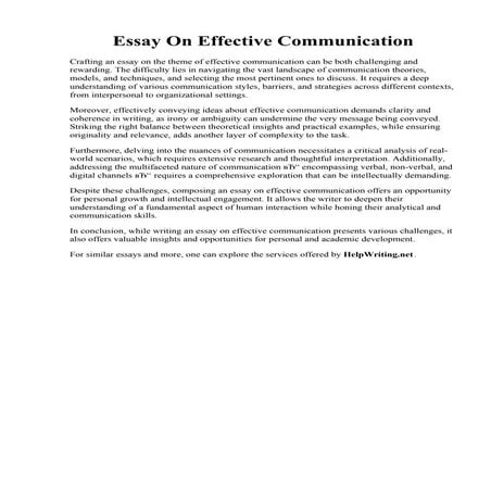Essay On Effective Communication.pdf