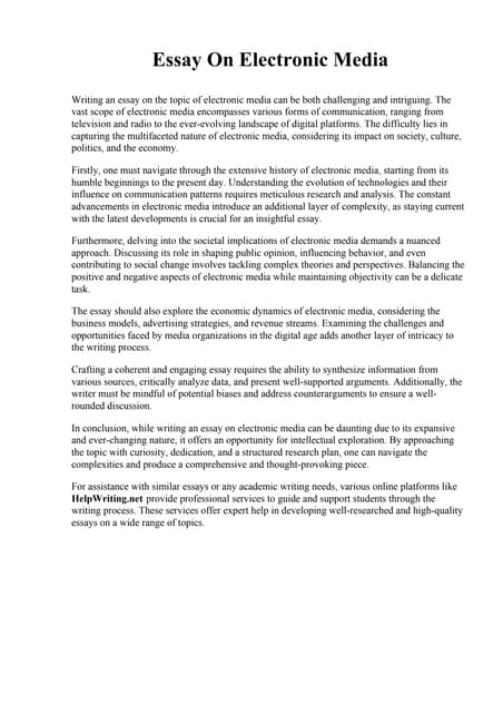 Modern Communication Technology Essay.pdf