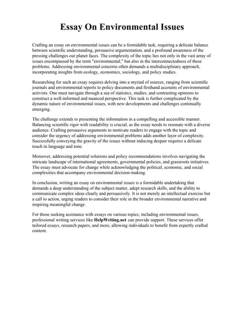 Short Essay On Environment Pollution.pdf