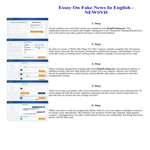 Essay On Fake News In English - NEWSVD. Online assignment writing ...