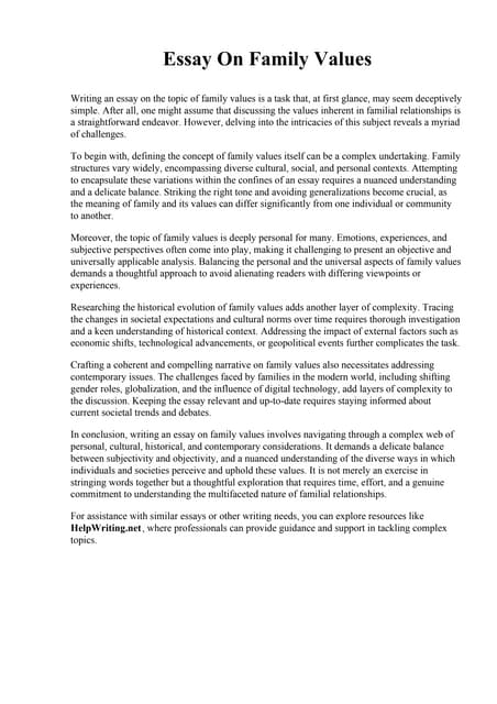 Importance Of Family Essay.pdf