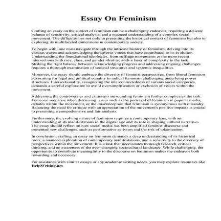 Essay On Feminism.pdf