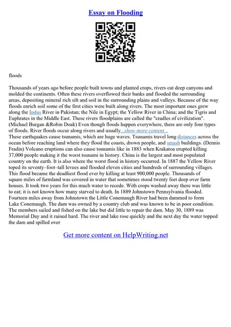 Floods Disaster Management | PDF