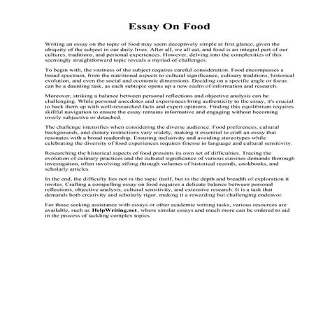 Essay On Food.pdf