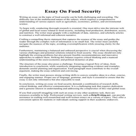 Essay On Food Security.pdf