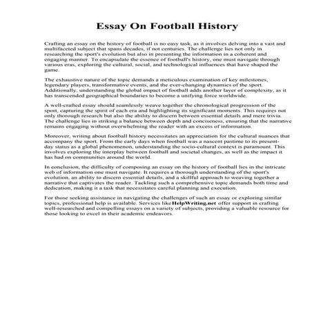 Essay On Football History.pdf