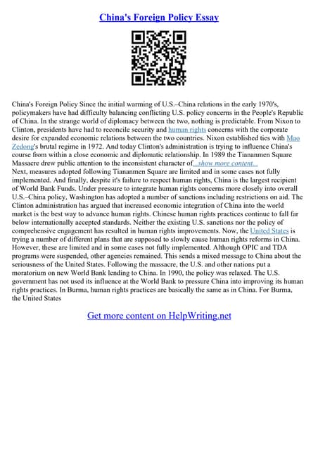 Purpose Of Foreign Policy | PPT