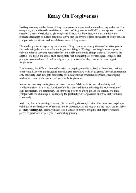 Forgiveness Essay.pdf