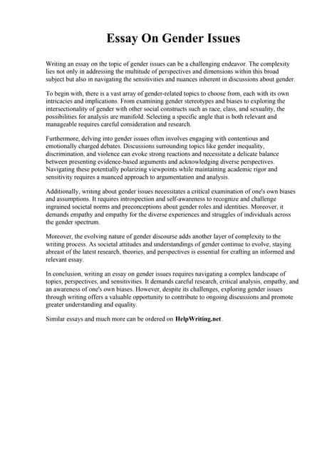 Sex Vs Gender Essay.pdf