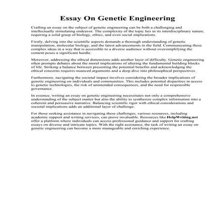 Essay On Genetic Engineering.pdf
