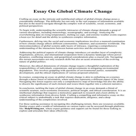 Essay On Global Climate Change.pdf