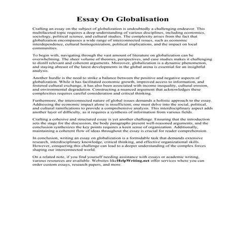 Essay On Globalisation.pdf