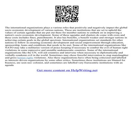 Essay On Global Issues Pdf