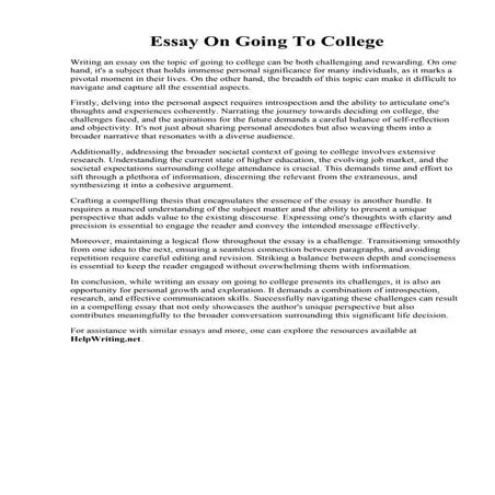 Essay On Going To College.pdf